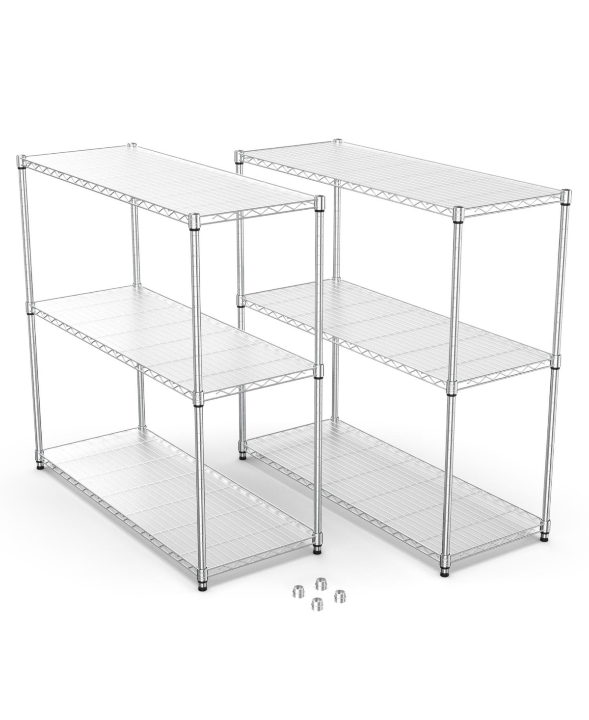 Click here for Streamdale Furniture 2 Pack 3 Tier Shelf Wire Shel... prices