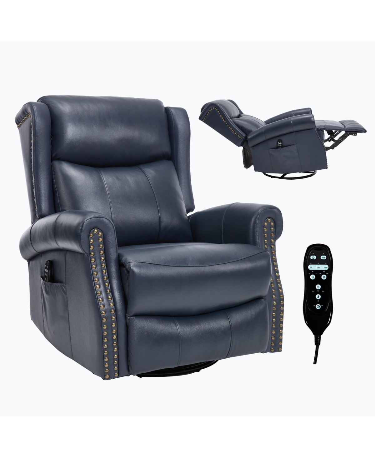 Click here for Boyel Living Genuine Leather Recliner Chair with R... prices
