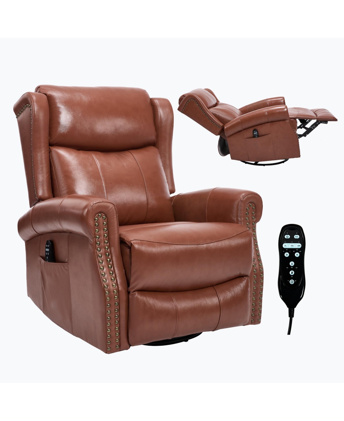 Click here for Boyel Living Genuine Leather Recliner Chair with R... prices