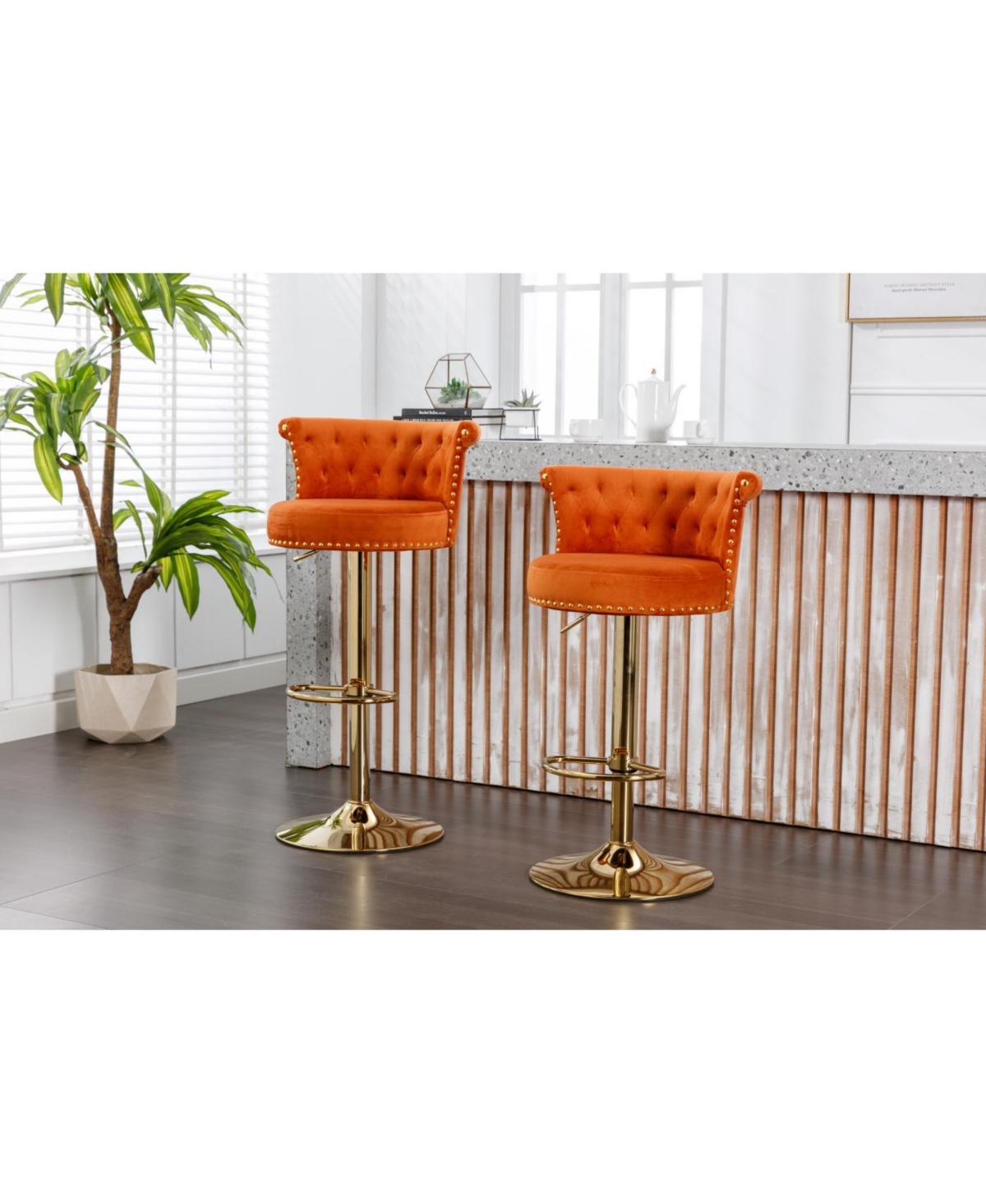 Click here for Streamdale Furniture Velvet 360 Rotating Bar Chair... prices