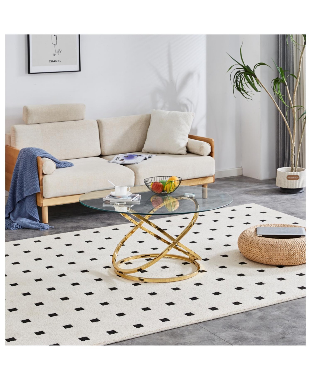 Click here for Streamdale Furniture Round Tempered Glass Coffee T... prices