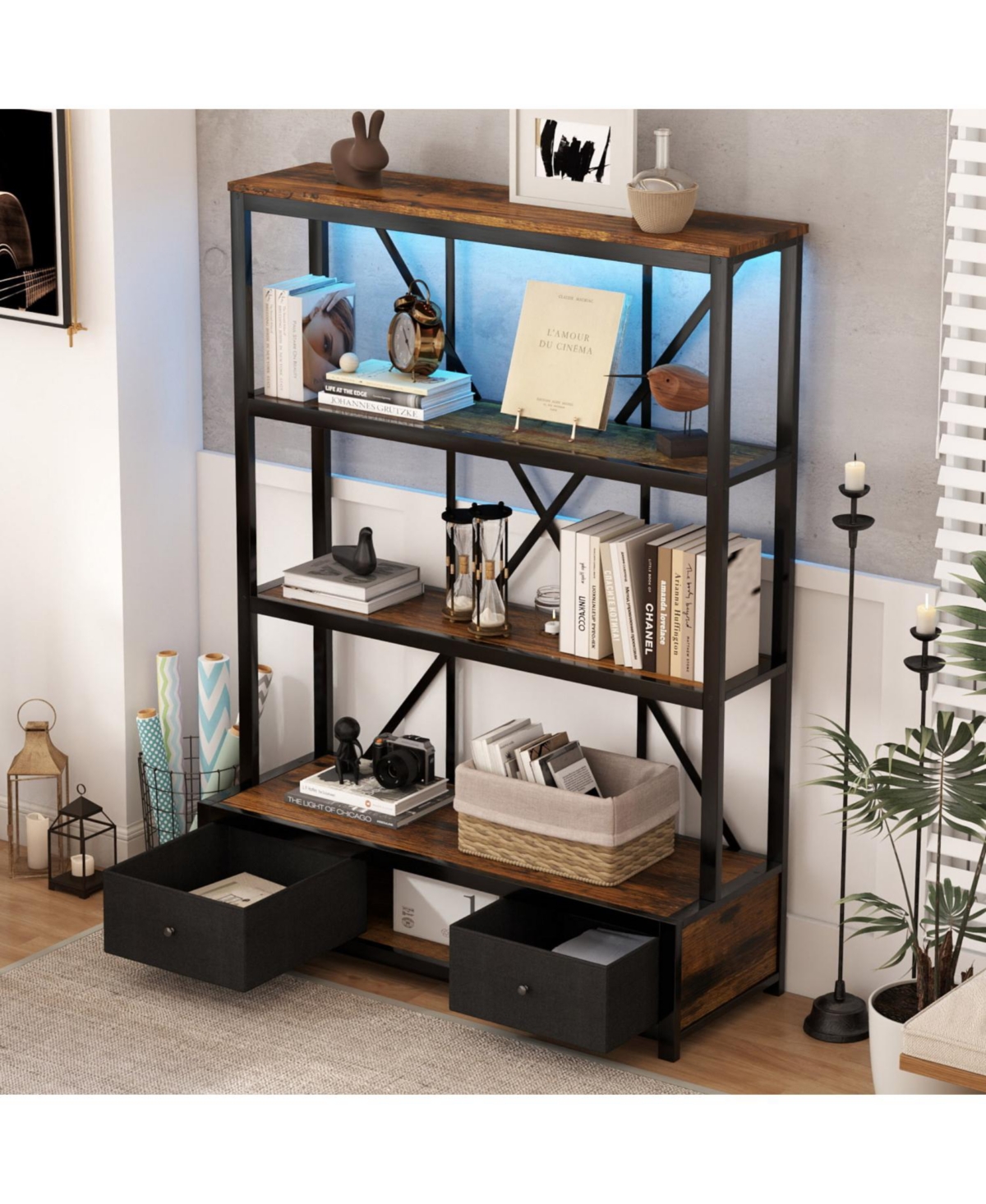Click here for Streamdale Furniture Streamdale 3-Shelf Metal Book... prices