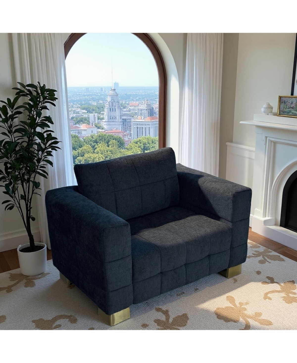 Click here for Streamdale Furniture Plush Polyester Sofa: Soft  S... prices