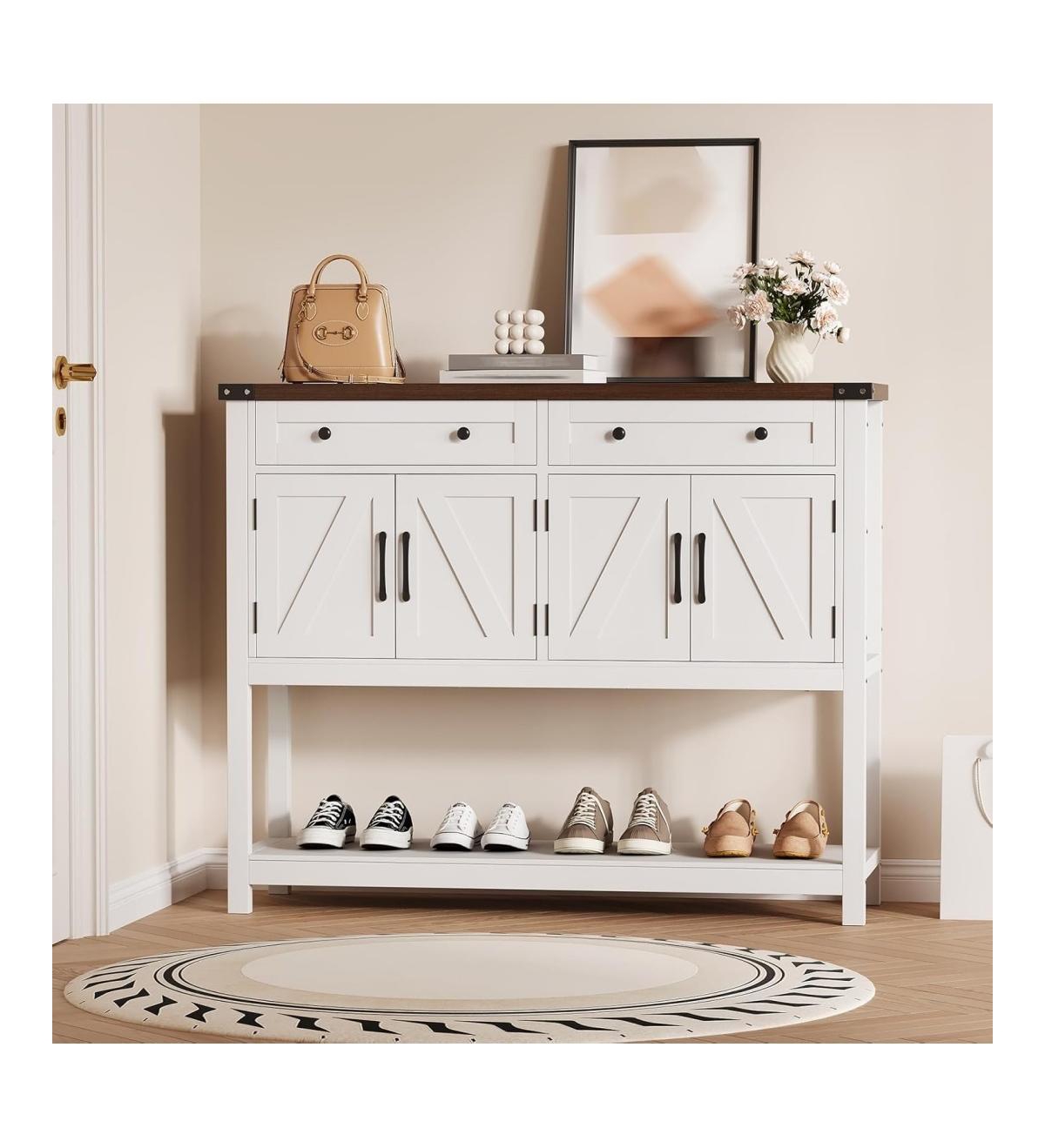 Click here for Console Table Buffet Sideboard Sofa Table with Sto... prices