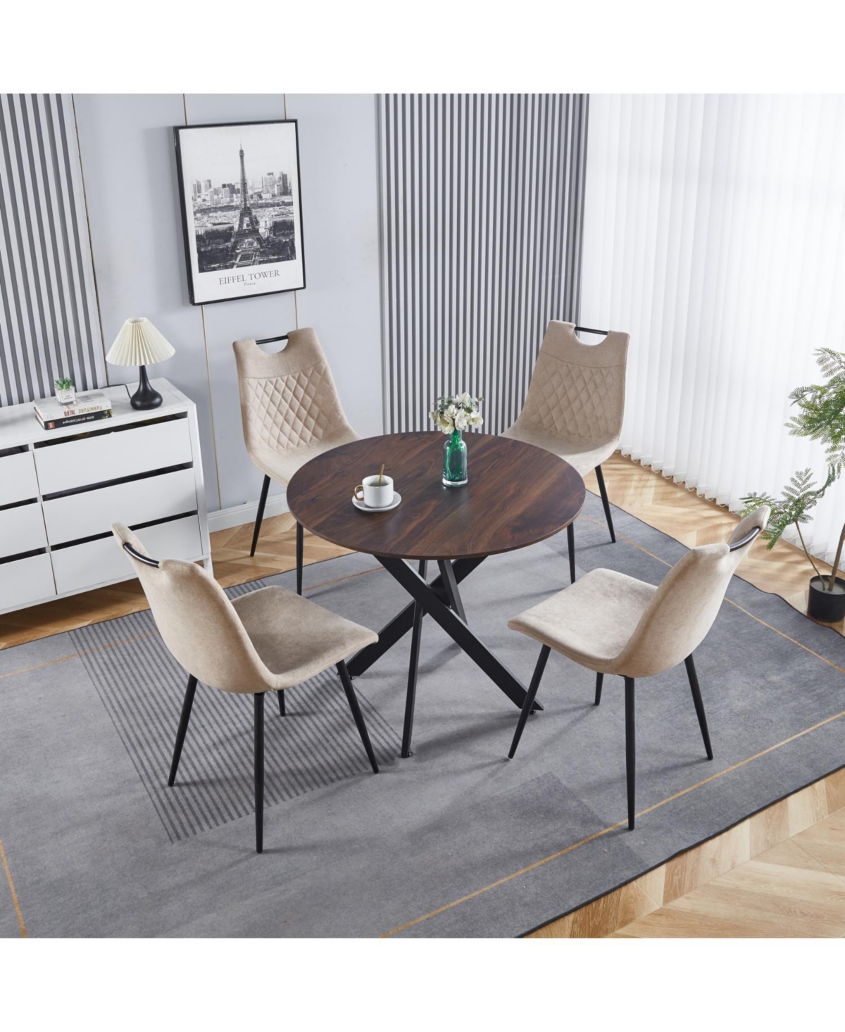 Click here for Streamdale Furniture Mid-Century Dining Set Table... prices