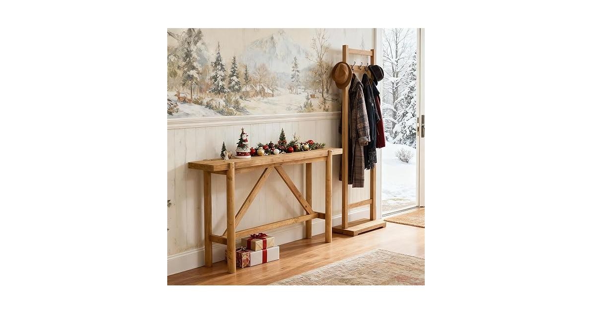 Click here for Tribesigns Wood Console Table for Entryway  63 Lon... prices
