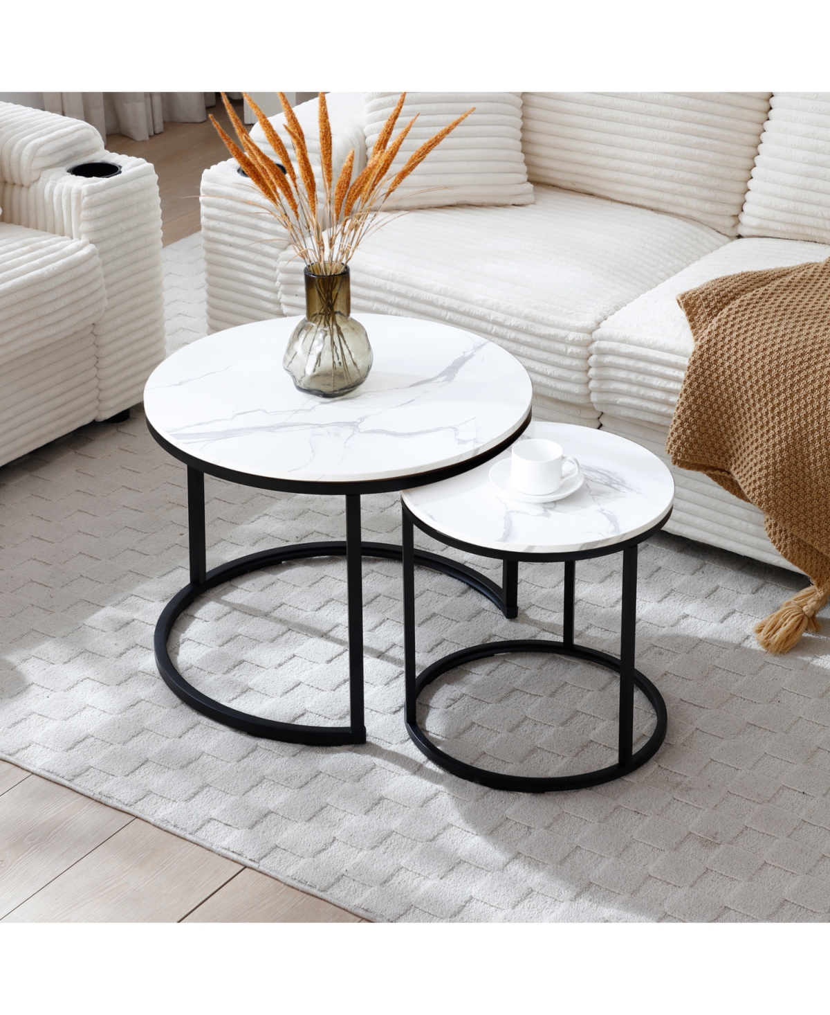 Click here for Streamdale Furniture Nesting Coffee Tables - White... prices