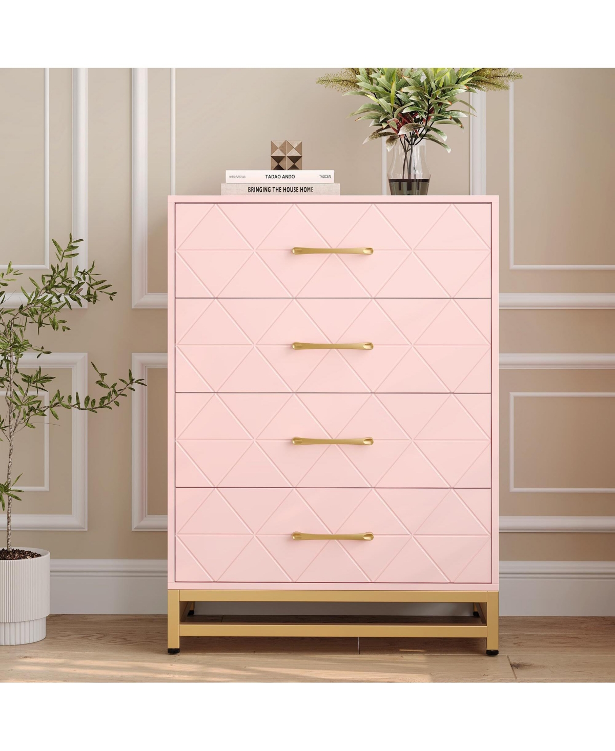 Click here for Garvee Dresser for Bedroom with 4 Drawer Dresser -... prices