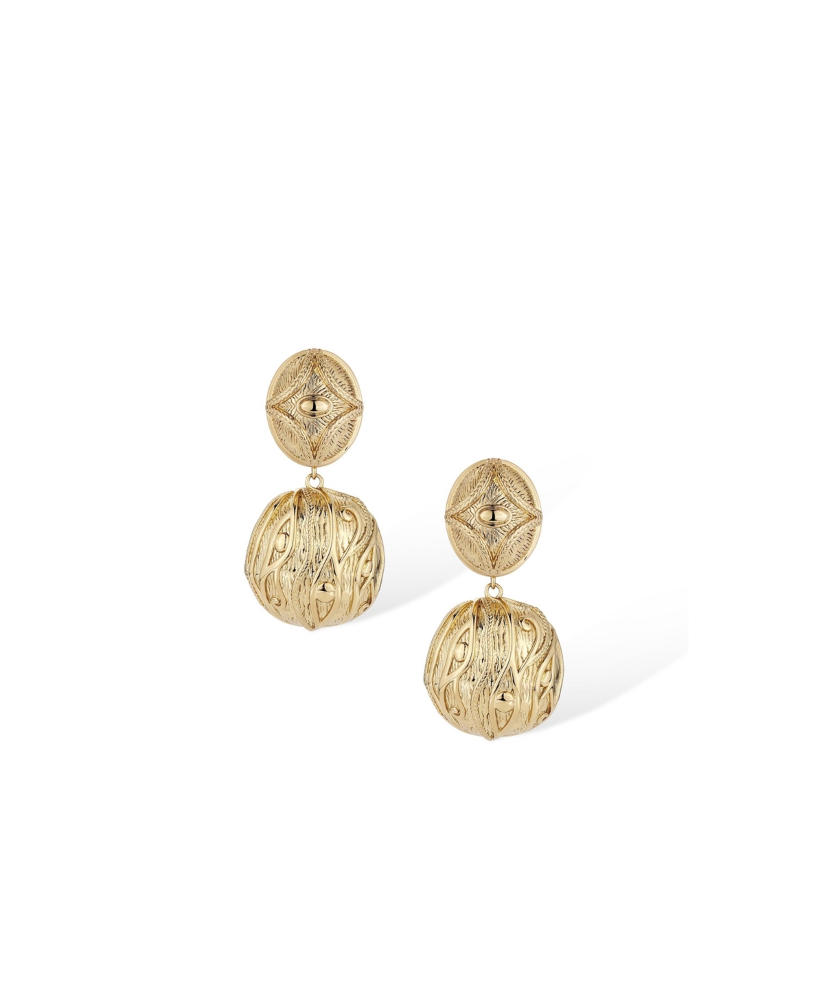 Click here for Retro Chic Amulet Eye Earrings - Gold prices