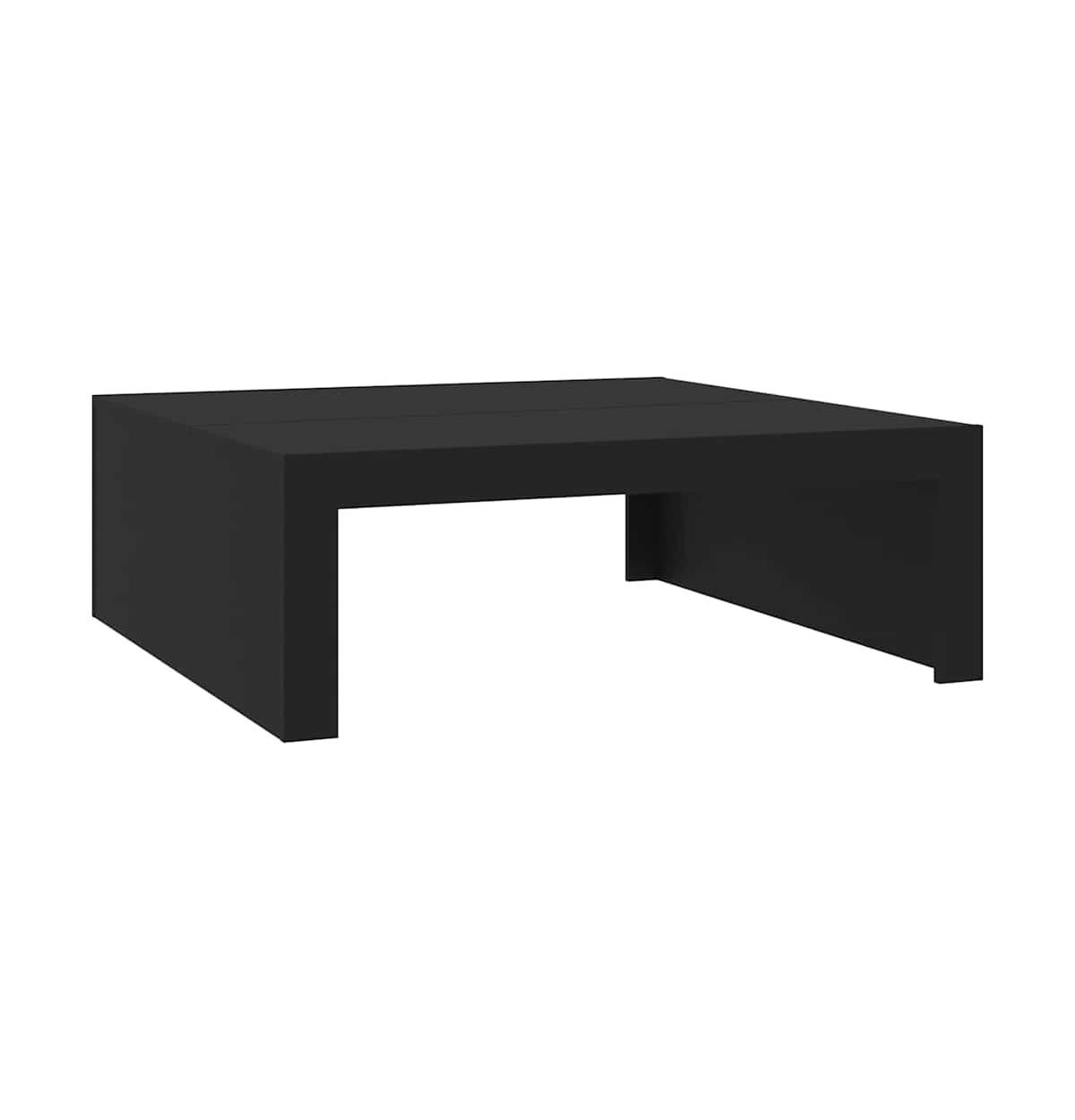 Click here for vidaXL Coffee Table Black Engineered Wood 39.4 in... prices