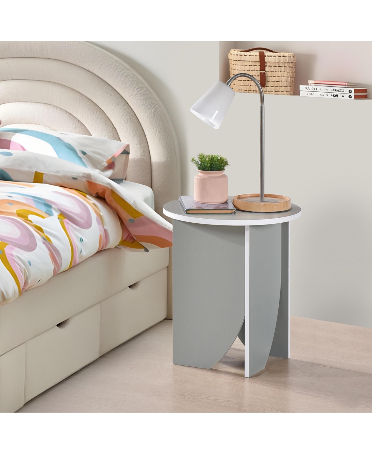 Click here for Kings Brand Furniture Zoe Modern End Table - Grey prices