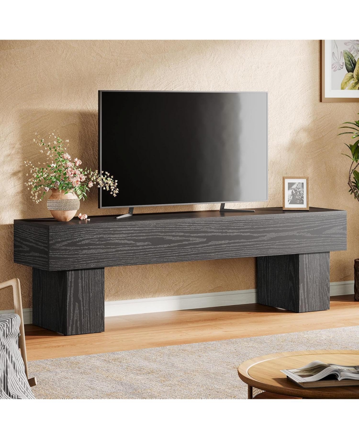 Click here for Tribesigns 63 Tv Stand  Farmhouse Entertainment Ce... prices