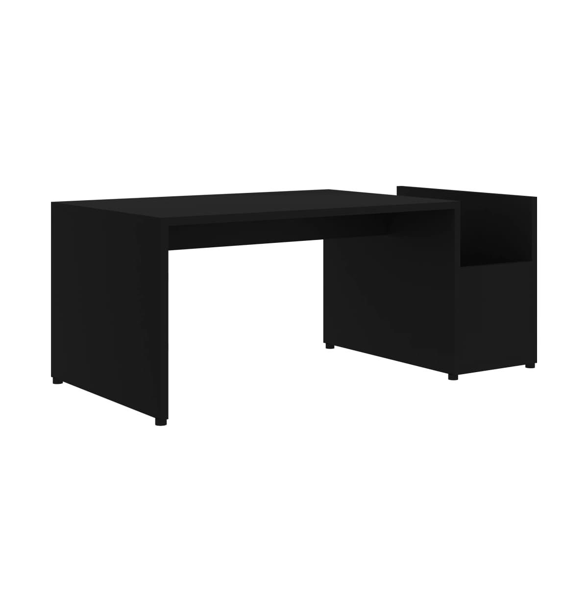 Click here for vidaXL Engineered wood Coffee Table - Black prices
