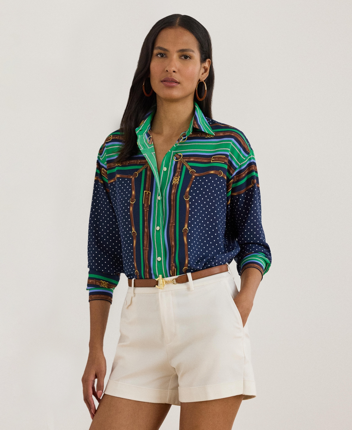 Click here for Lauren Ralph Lauren Womens Relaxed Fit Belting and... prices