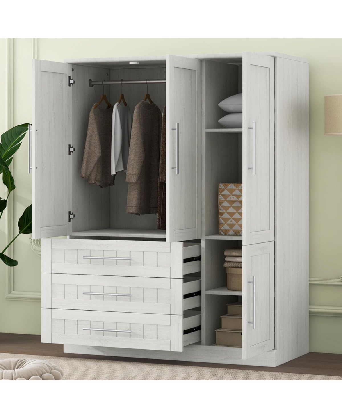 Click here for Streamdale Furniture Streamdale 4 Door Wardrobe Ar... prices