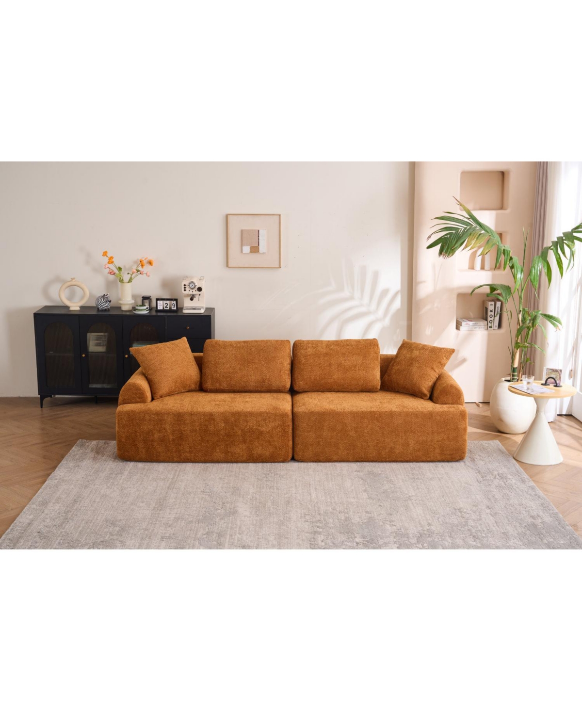 Click here for Streamdale Furniture Deep Seat Sectional Sofa - Br... prices
