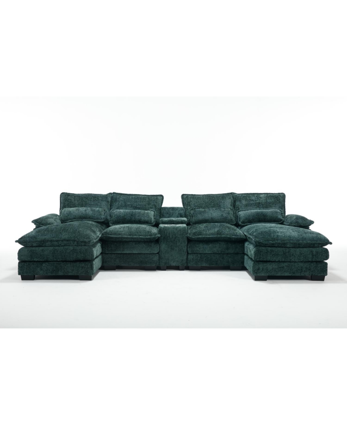 Click here for Streamdale Furniture U-Shaped Sofa with Console  C... prices