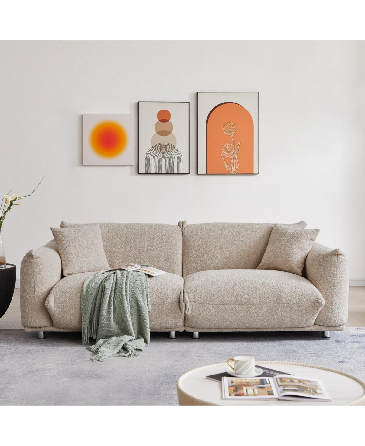 Click here for Streamdale Furniture Oversized Sherpa Loveseat Sof... prices