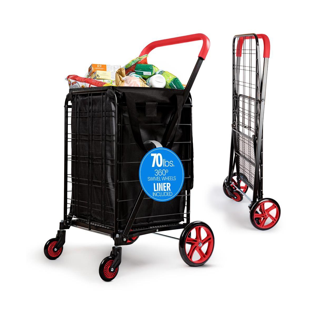 Click here for SereneLife Folding Utility Cart with Liner  Heavy-... prices