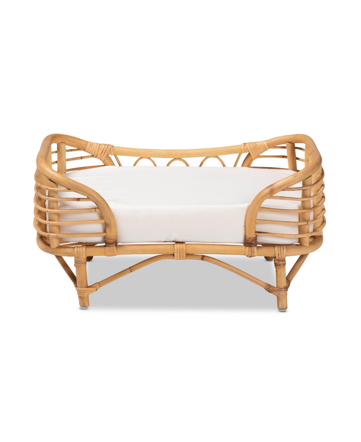 Click here for Malino 23.6 Rattan Bohemian Pet Bed with Cushion -... prices