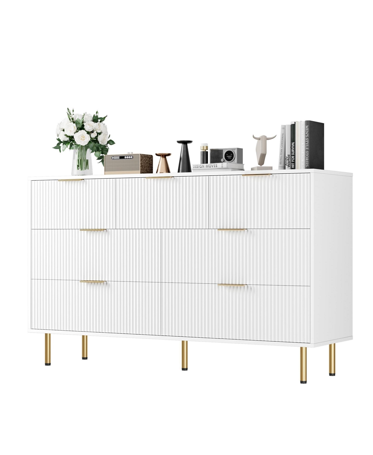 Click here for Gaomon Fluted Wood Dresser 7 Drawers Dresser for B... prices
