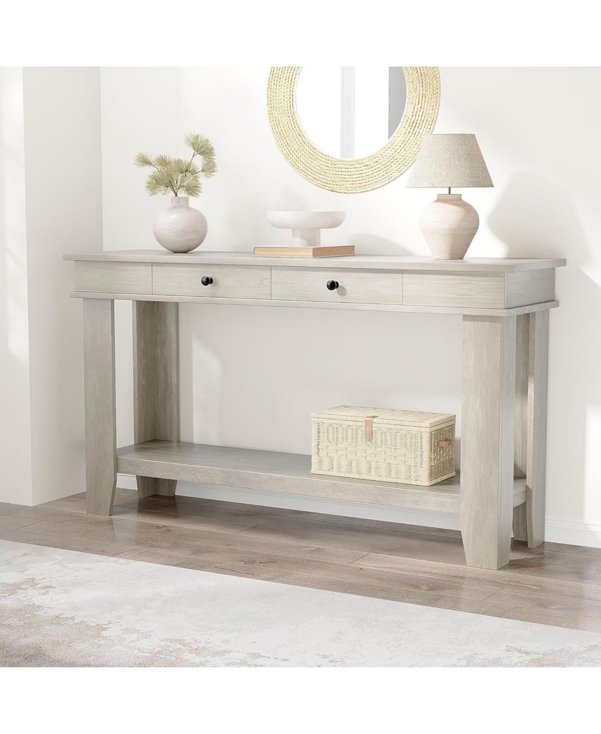 Click here for gaomon 54" Long Console Table  Wooden Entrywa... prices