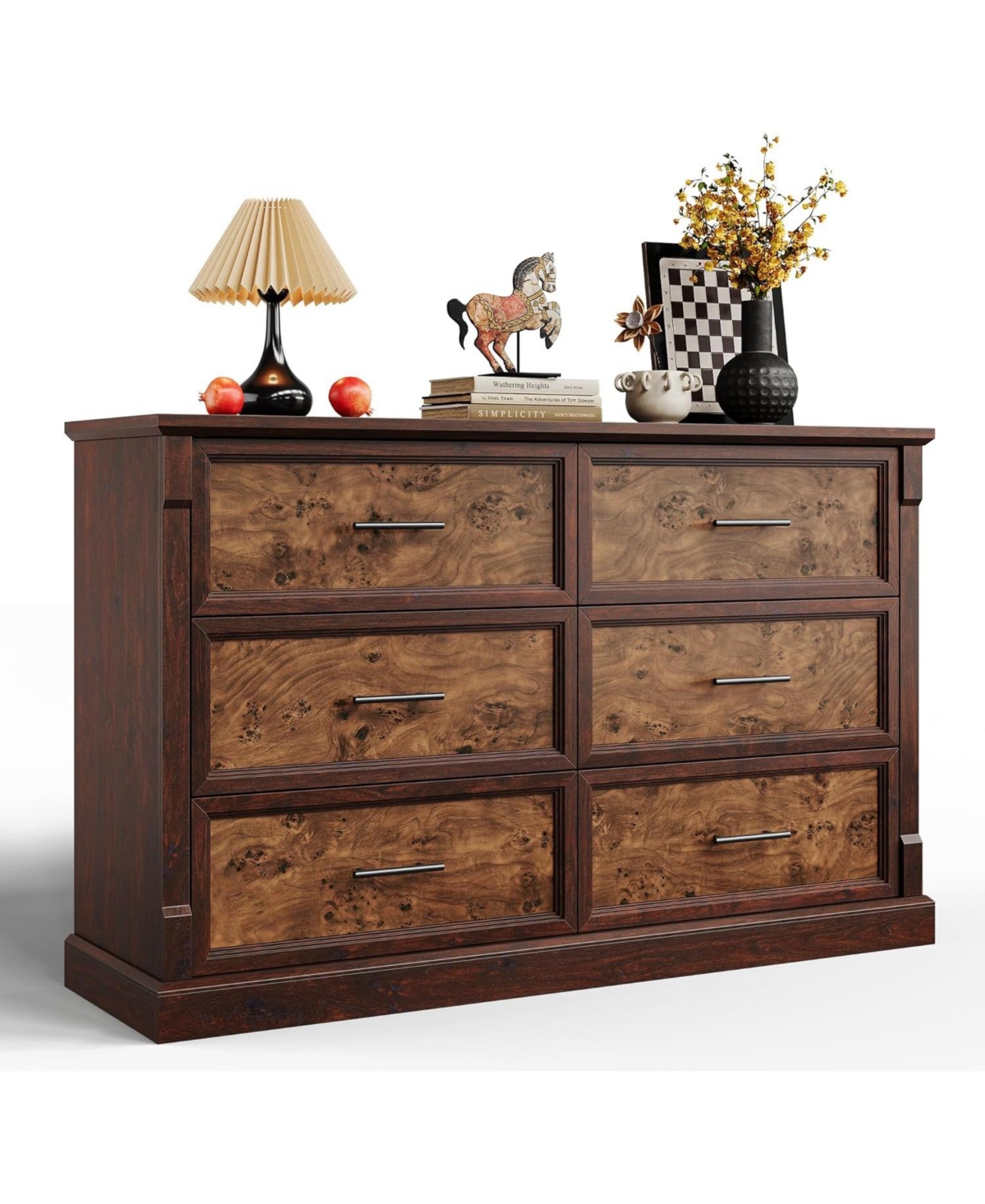 Click here for gaomon Rustic Farmhouse 6-Drawer Dresser  Large Wo... prices