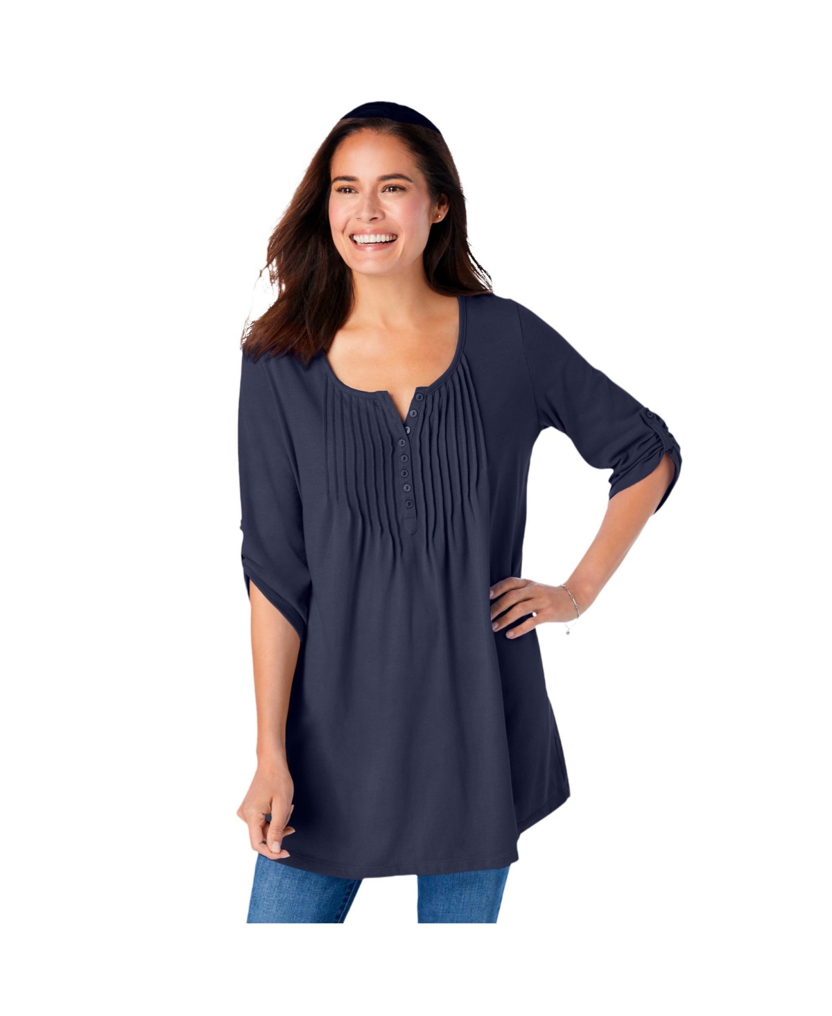 Click here for Woman Within Womens Within 7-Day Three-Quarter Sle... prices