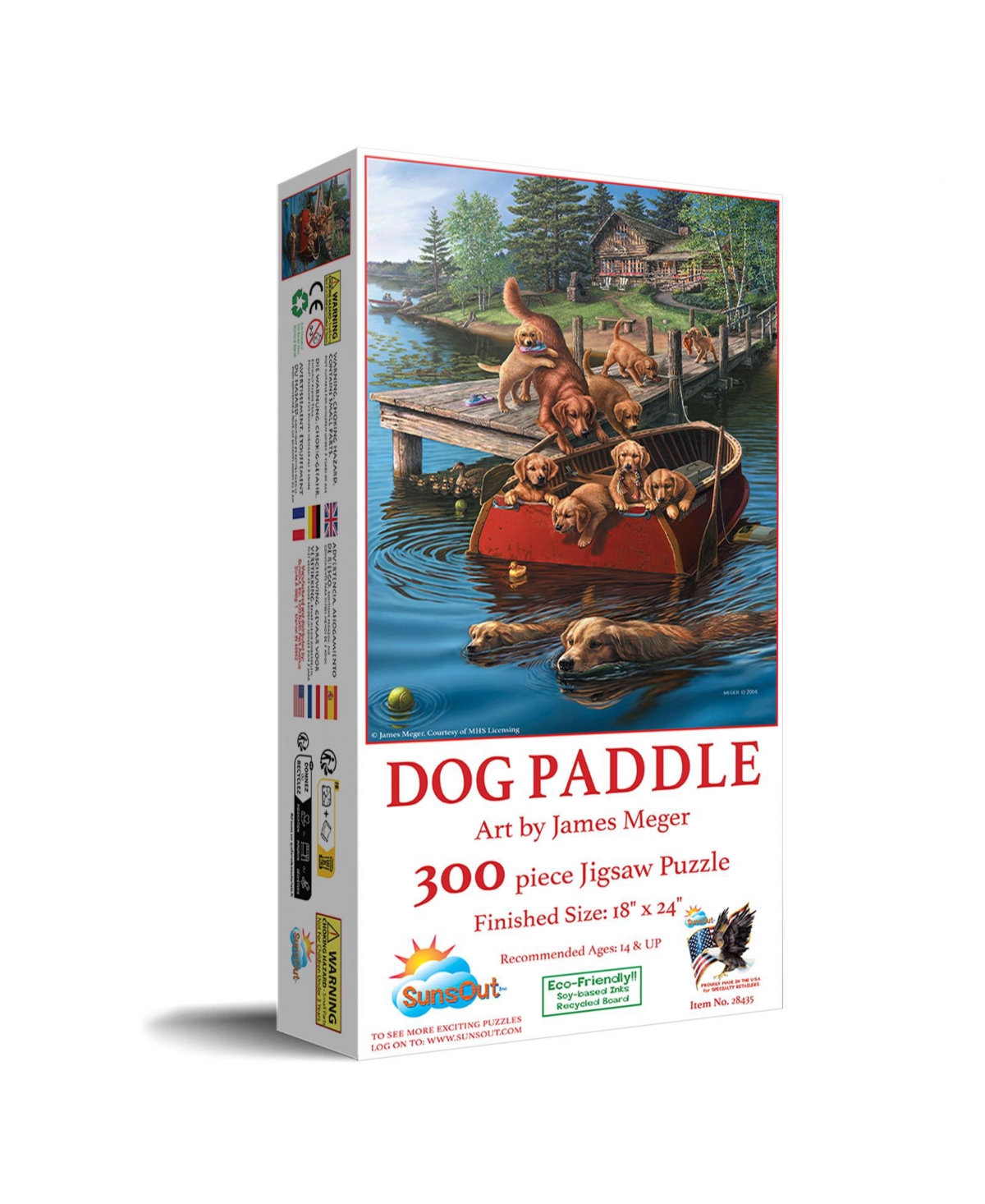 Click here for SunsOut Dog Paddle 300 piece Jigsaw Puzzle for Adu... prices