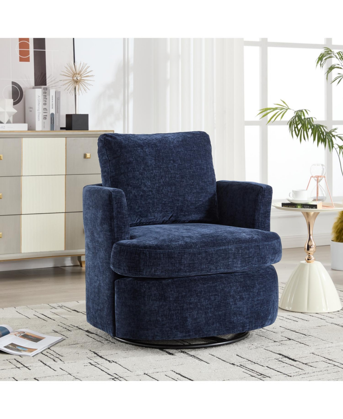 Click here for Streamdale Furniture 360 Swivel Chenille Chair- Co... prices