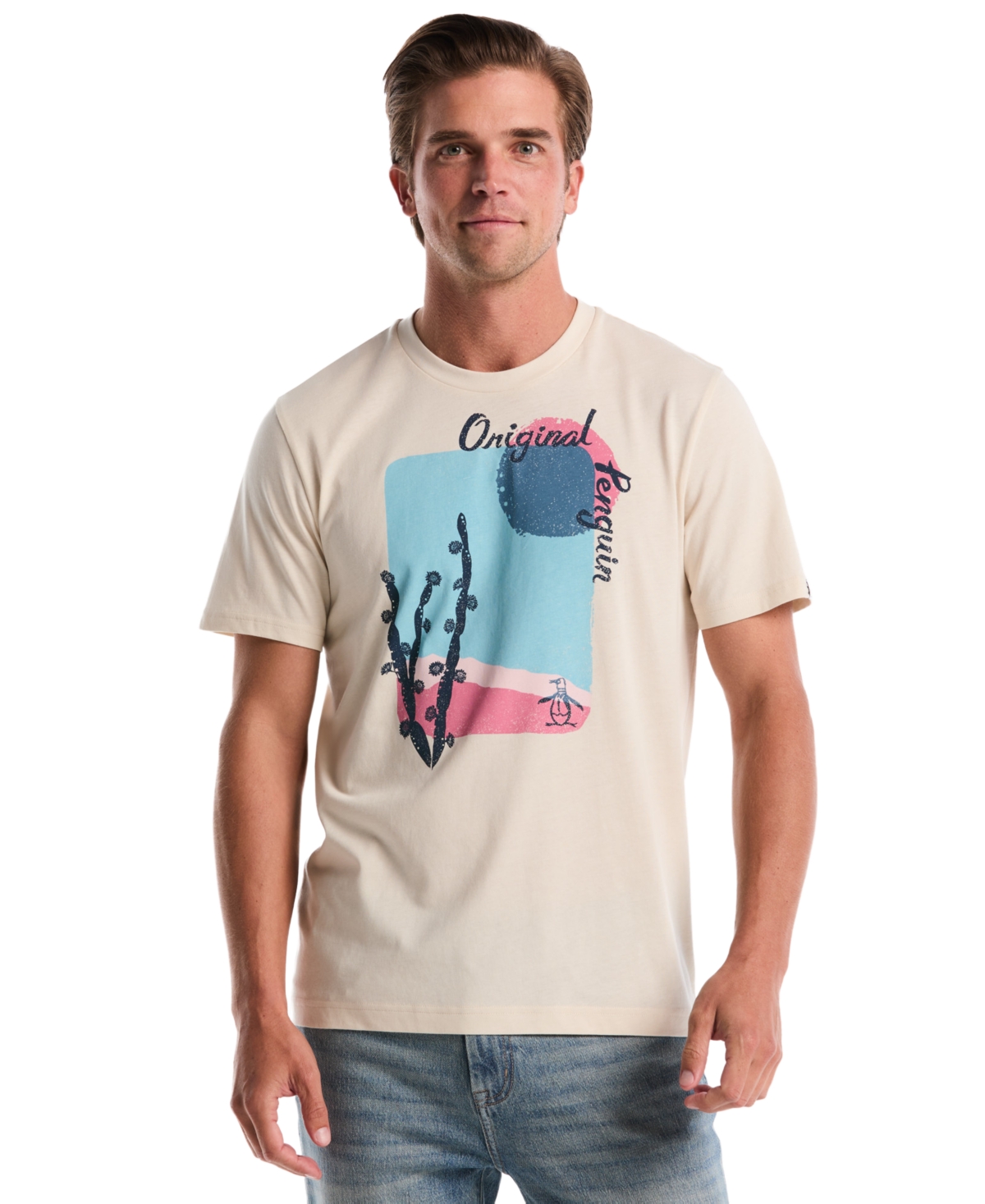 Click here for Original Penguin Mens Cactus Graphic-Print Crewnec... prices