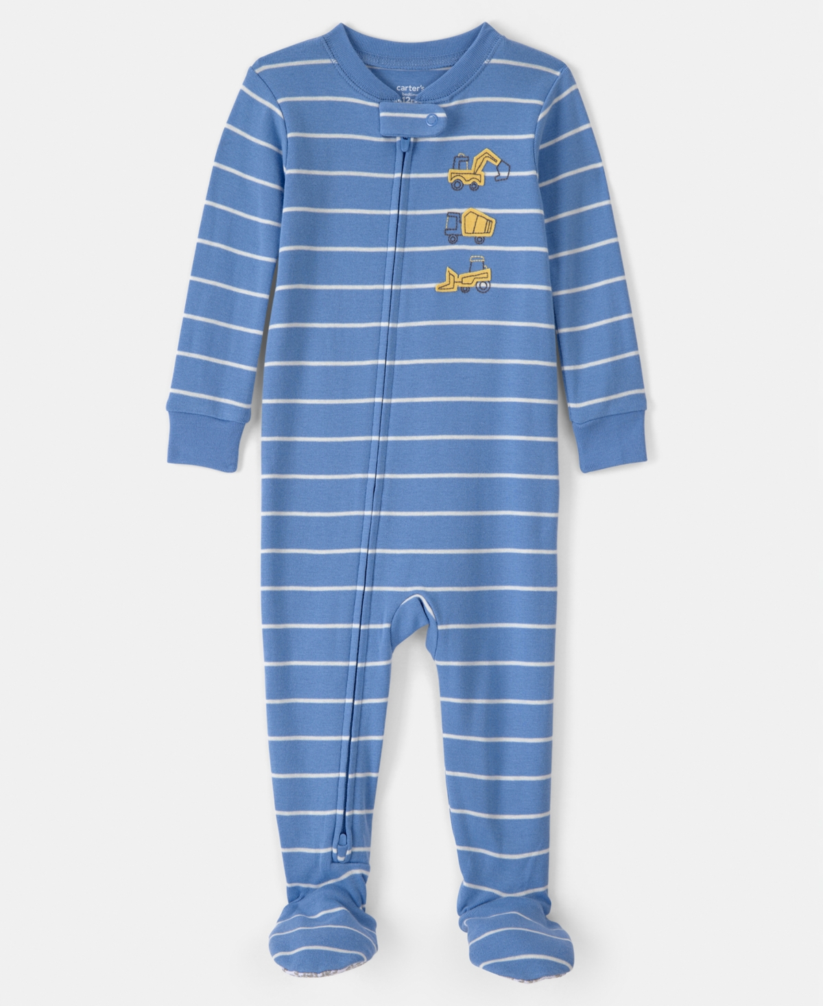 Click here for Carters Baby Boys Construction Striped Snug Fit On... prices