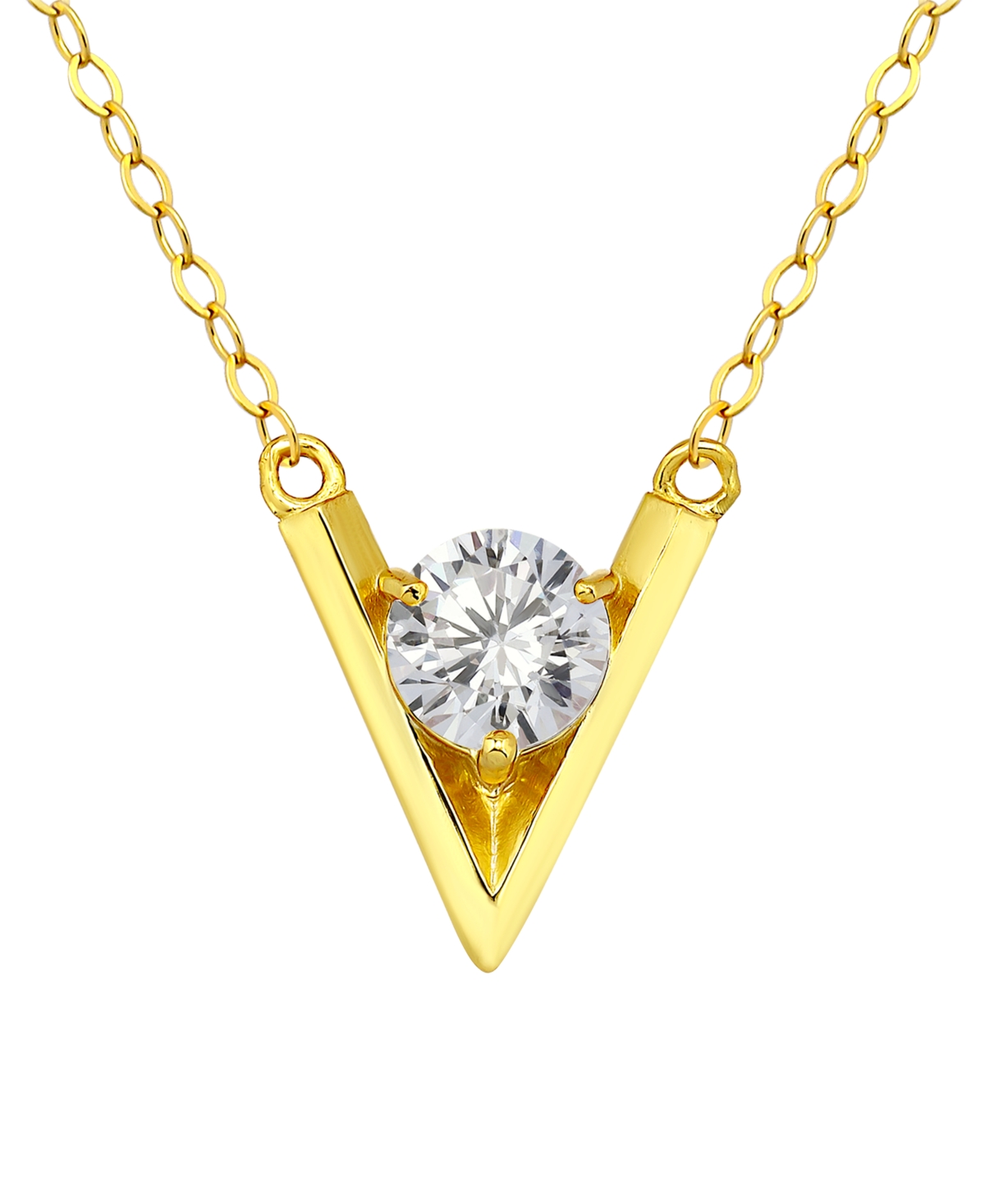 Click here for Giani Bernini Cubic Zirconia V-Cast Pendant Neckla... prices