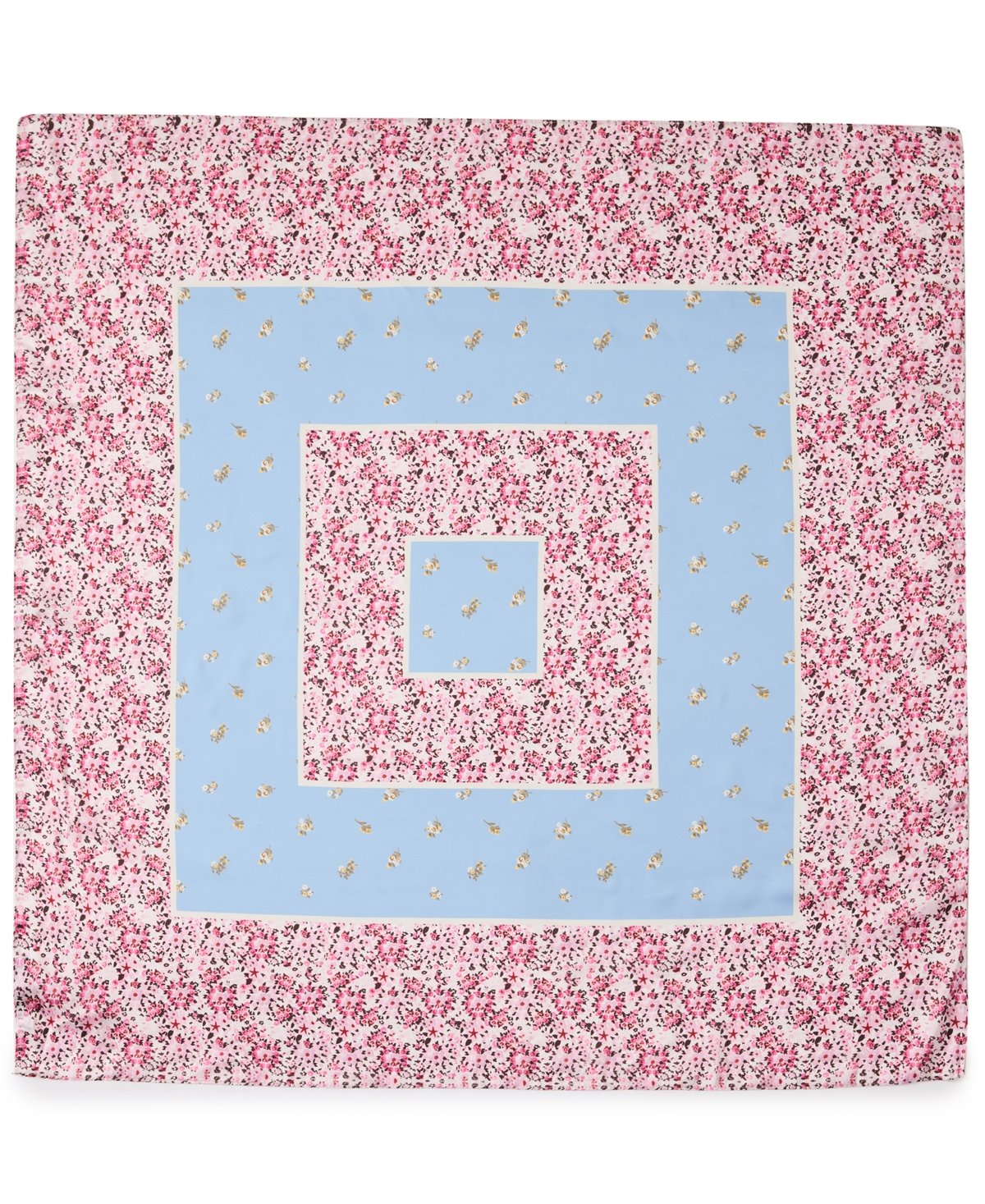 Click here for Steve Madden Ditsy Floral Border Scarf - Pink Blue... prices