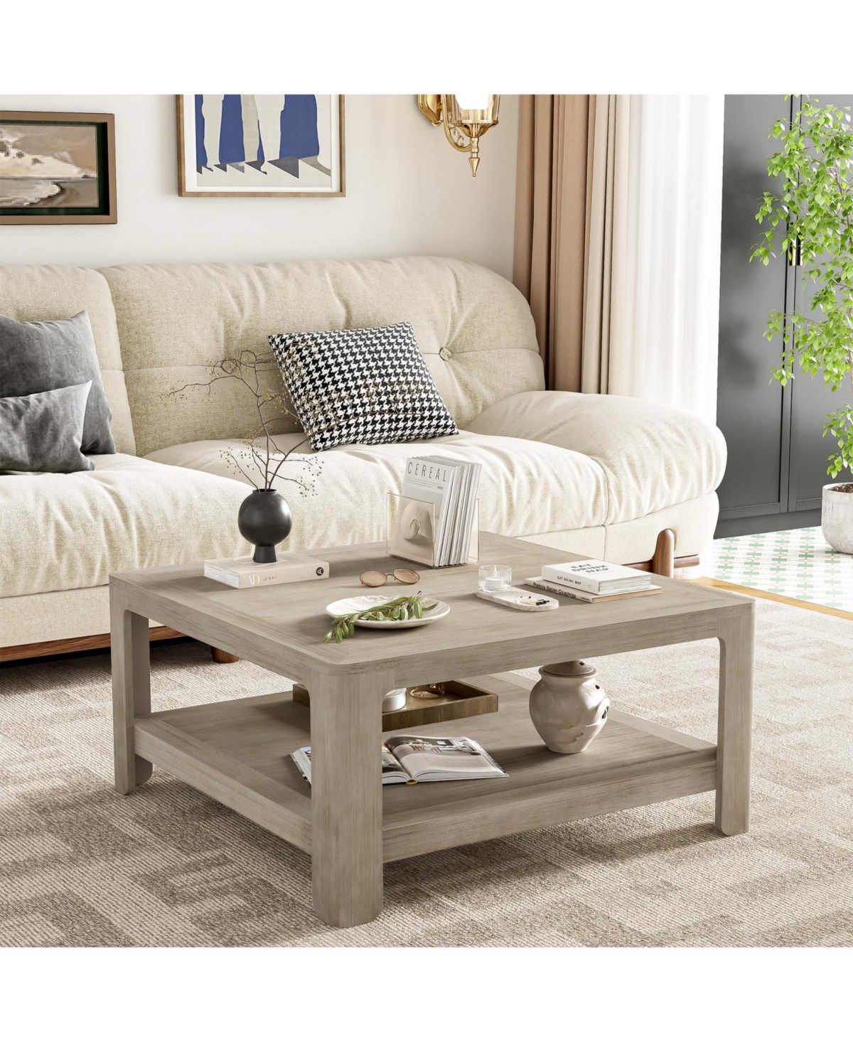 Click here for Streamdale Furniture Square Coffee Table With Stor... prices
