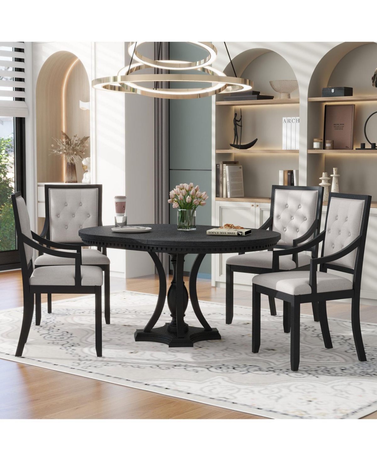 Click here for Streamdale Furniture Retro 5-Piece Dining Set - Ex... prices