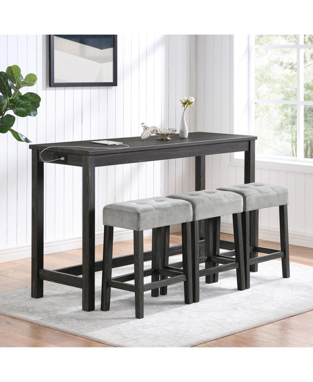 Click here for Streamdale Furniture Industrial Bar Table Set with... prices