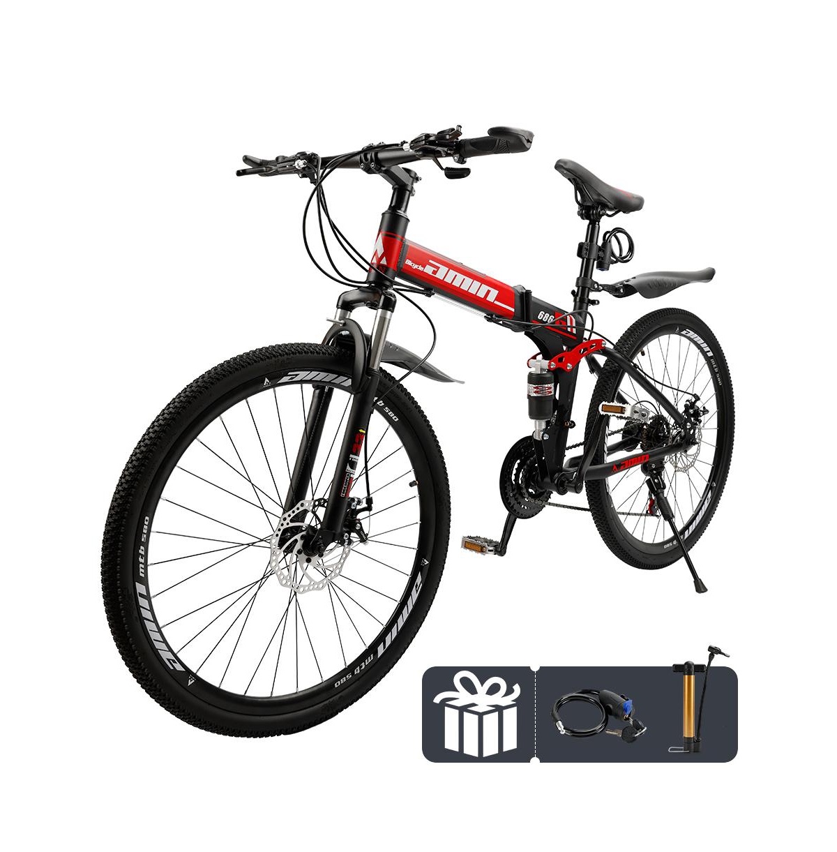 Click here for Artudatech 26-Inch Folding Mountain Bike with Shim... prices
