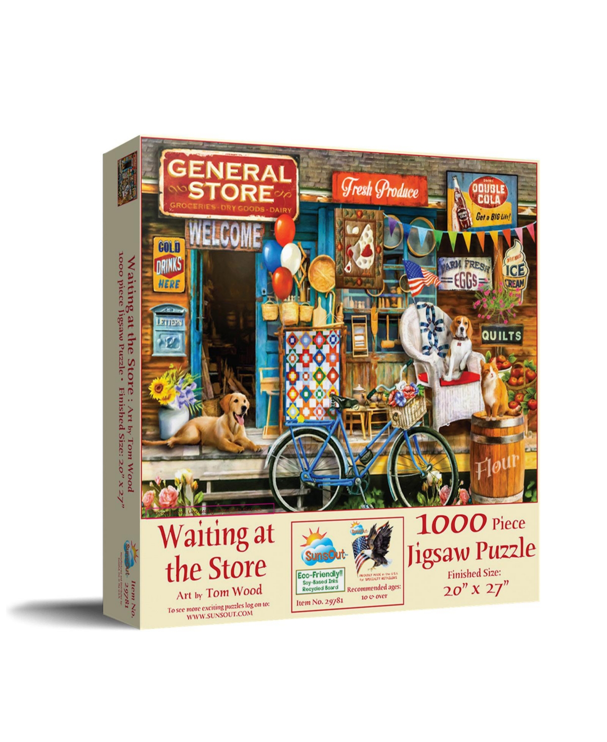 Click here for SunsOut Waiting at the Store 1000 piece Jigsaw Puz... prices