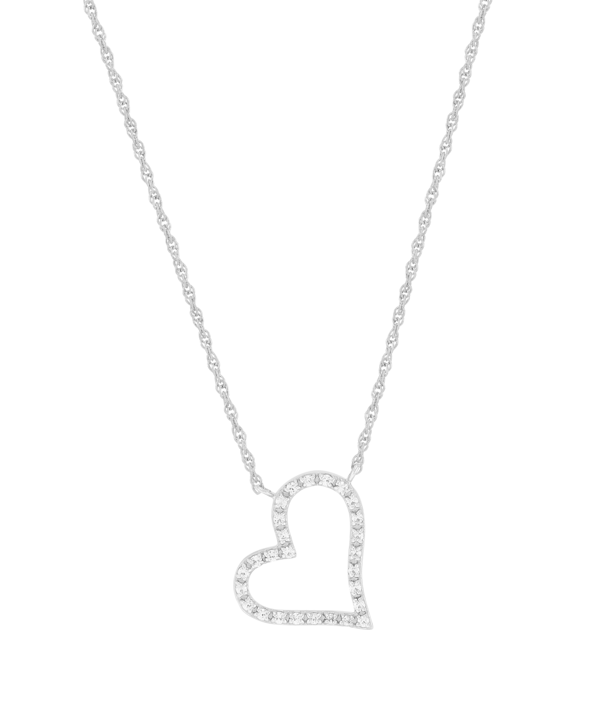 Click here for Macys Diamond Pendant Necklace (1/10 ct. t.w.) in... prices