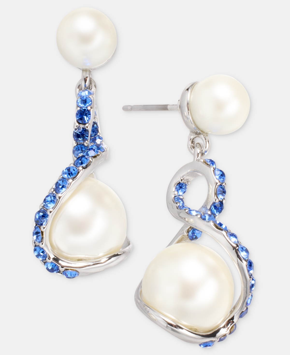 Click here for Charter Club Pave & Imitation Pearl Drop Earrings... prices