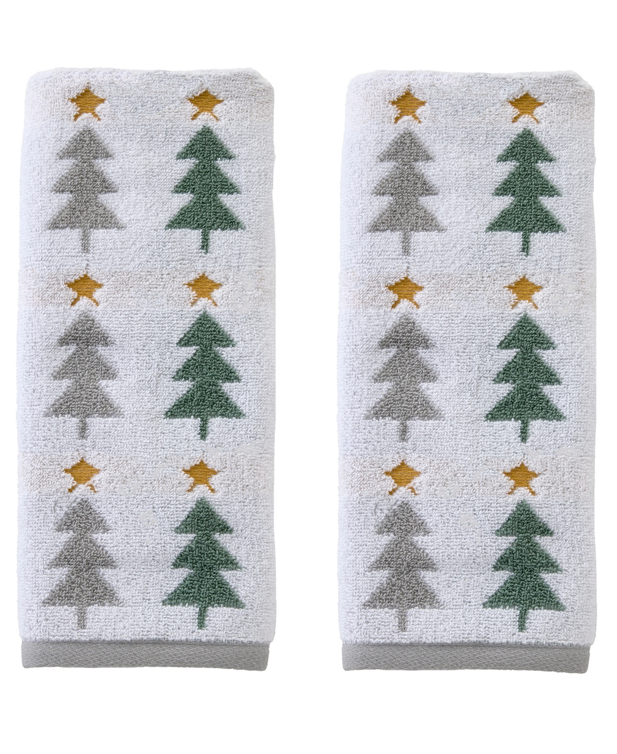 Click here for Skl Home Multi Tree Jacquard Hand Towel  Set of 2... prices