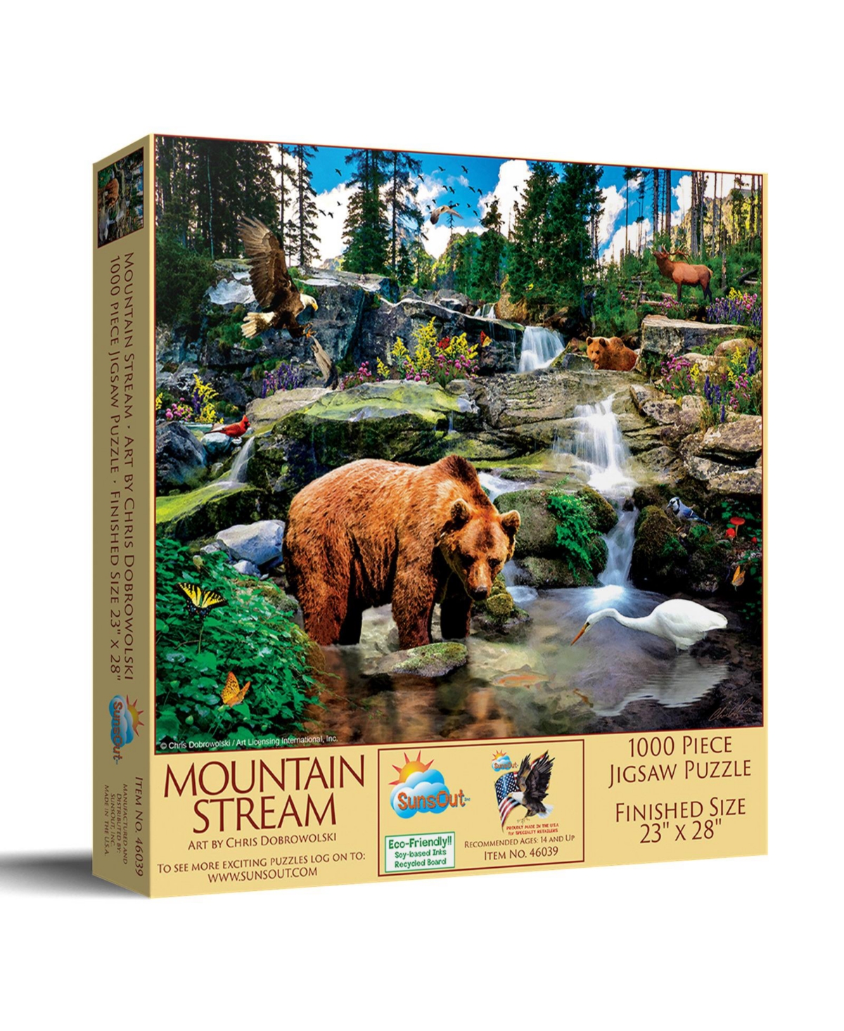 Click here for SunsOut Mountain Stream 1000 piece Jigsaw Puzzle f... prices