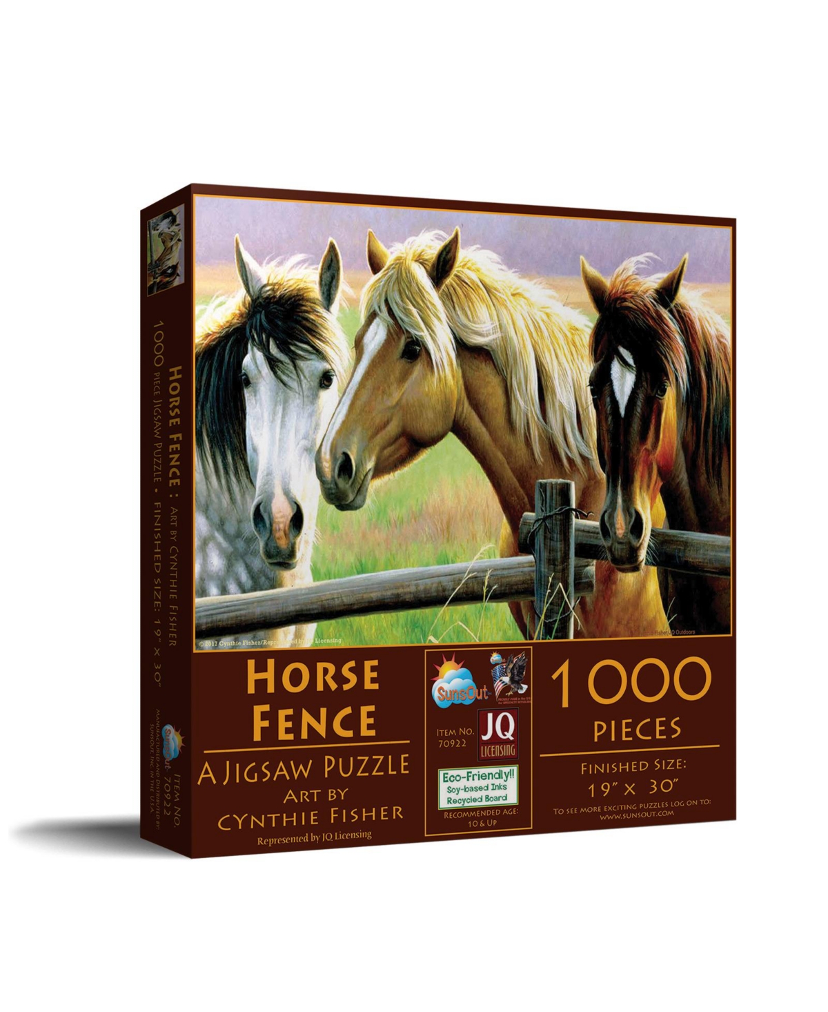 Click here for SunsOut Horse Fence 1000 piece Jigsaw Puzzle for A... prices