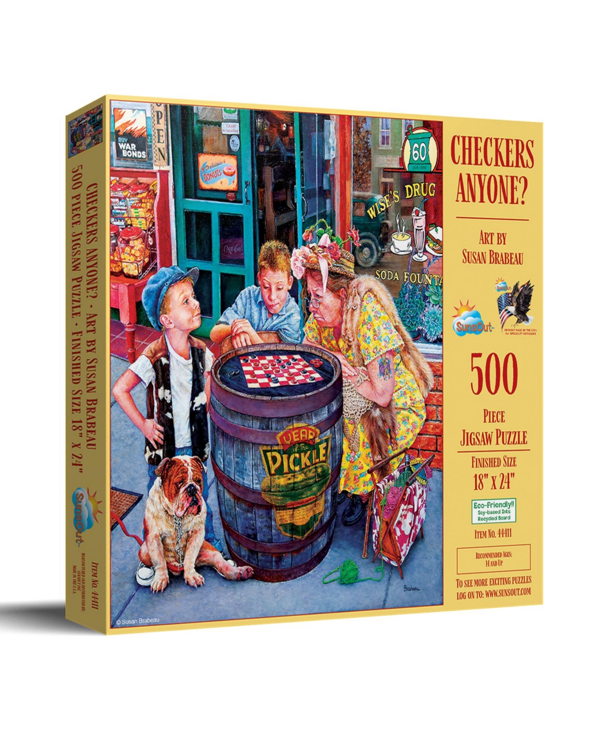 Click here for SunsOut Checkers Anyone? 500 piece Jigsaw Puzzle f... prices