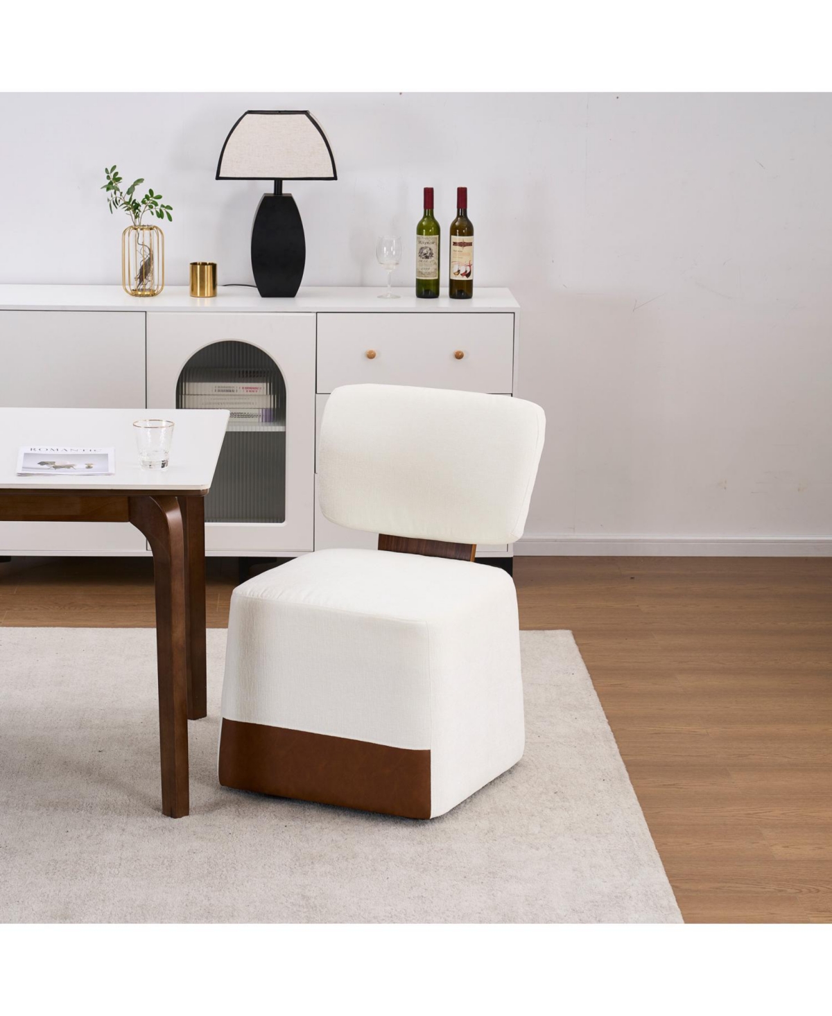 Click here for Streamdale Furniture Linen Upholstered Armless Din... prices