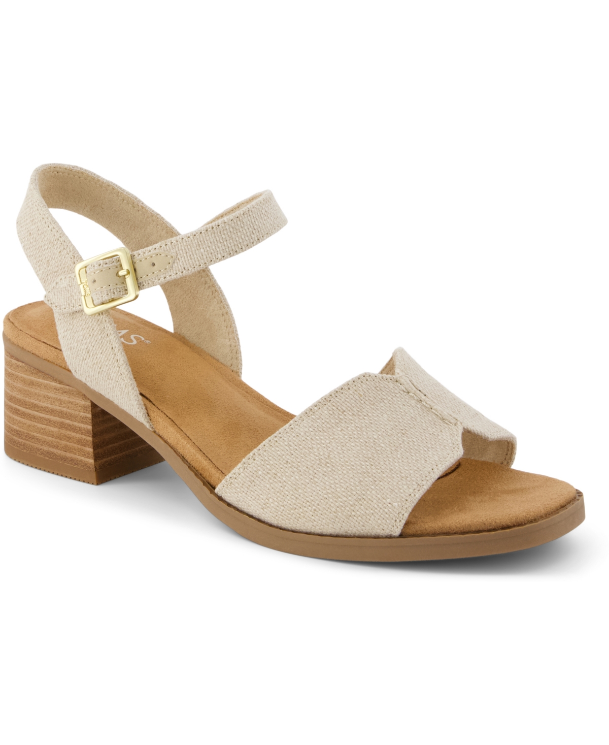 Click here for Toms Womens Eloise Block Heel Dress Sandals - Natu... prices