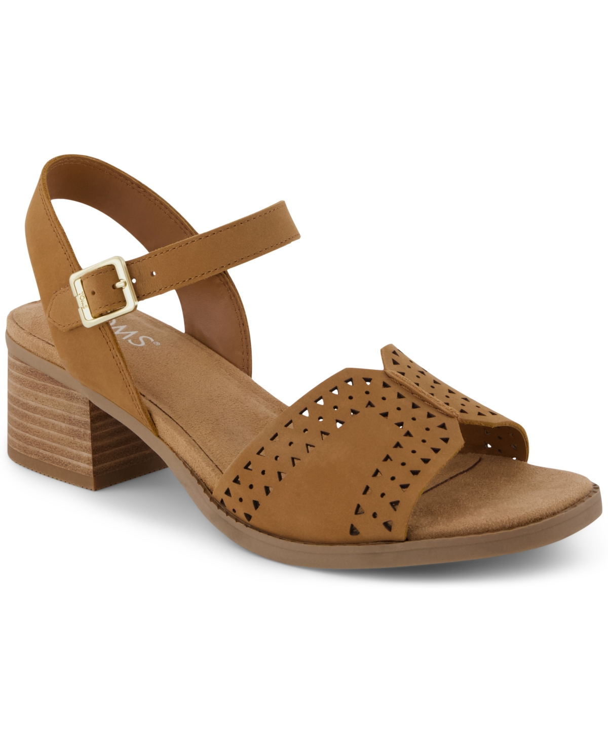 Click here for Toms Womens Eloise Block Heel Dress Sandals - Brow... prices