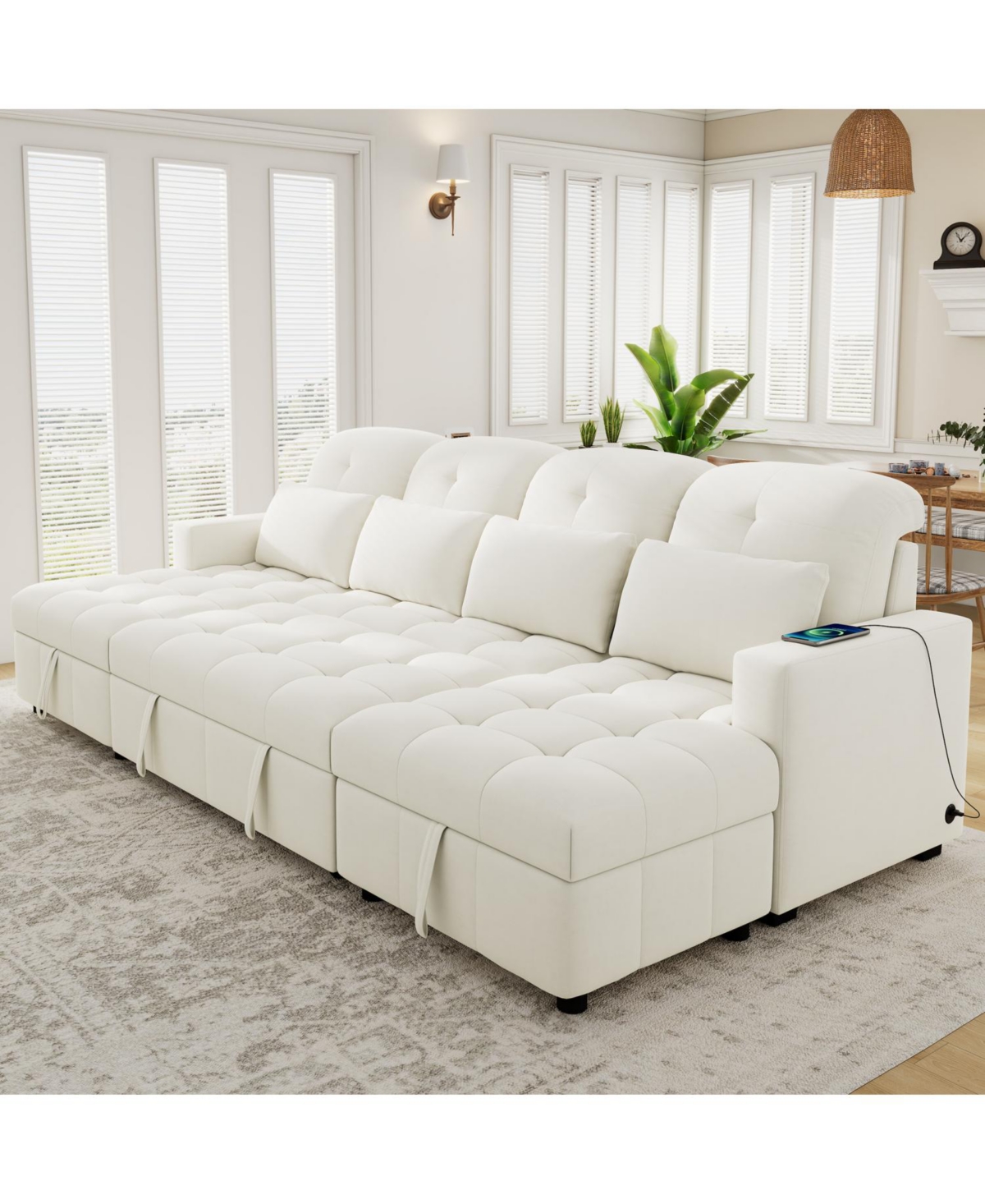 Click here for Streamdale Furniture Oversized Sectional Sofa Bed... prices