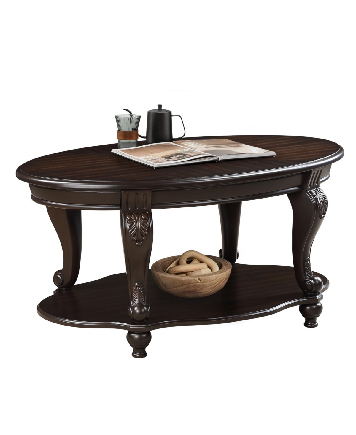 Click here for Streamdale Furniture 42" Espresso Oval Coffee... prices